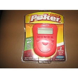 2006 Mattel, Inc. Radica Pocket Poker Draw Poker & Deuces Wild LCD Handheld #17008