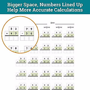 Channie's One Page A Day Double Digit Math Problem Workbook for 1st Graders, 2nd Graders, and 3rd Grade Simply Tear Off On Page a Day For Math Repetition Exercise! Addition and Subtraction Workbook