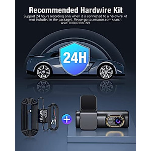 OMBAR Dash Cam 2K Built-in WiFi Car Camera, Dash Camera for Cars with Free 32G SD Card, Front Dashcam, Dash Camera Night Vision, Loop Recording, G-Sensor, 24 Hours Parking Monitor, APP, 150°Wide Angle