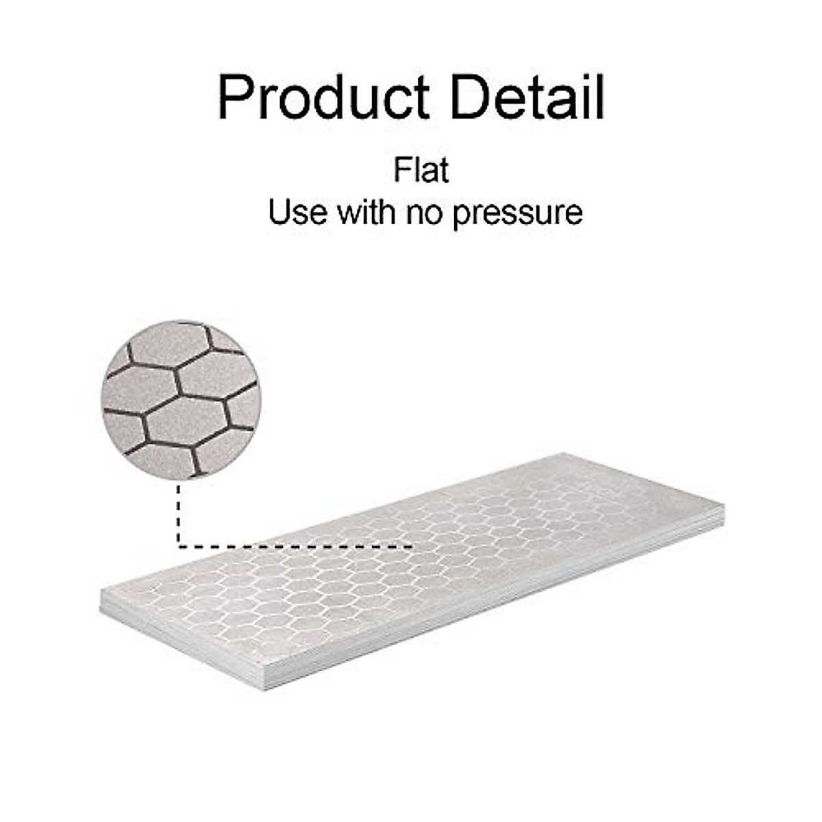 S SATC Diamond Sharpening Stone 2 Side Grit 400/1000 Diamond Plate Honing Stone 8-inch Hone Sharpener