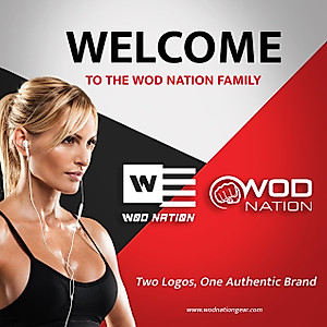 WOD Nation Wrist Wraps for Weightlifting, 12” Professional Gym Wrist Straps w/Thumb Loop Men & Women, Wrist Support Wraps for Strength Training, Powerlifting & Bodybuilding (Black/Grey)