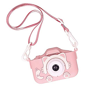 Kids Camera Digital Camera for Children Selfie Camera Portable Children Toy Camera Toddler Camera Gifts Toddler Video Recorder Photography for Child Age 3 4 5 6 7 8 Year Old(Pink)