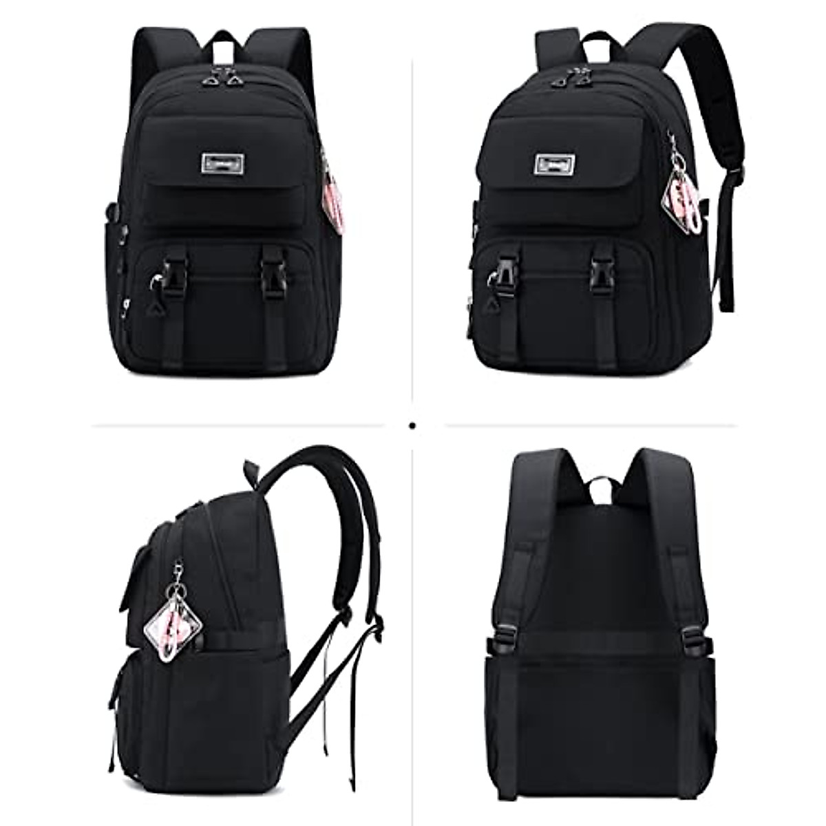 JiaYou Teen Girls Casual Backpack High Middle School Daypack Women Daily Travel Laptop Bag(2# Purple,35 Liters)