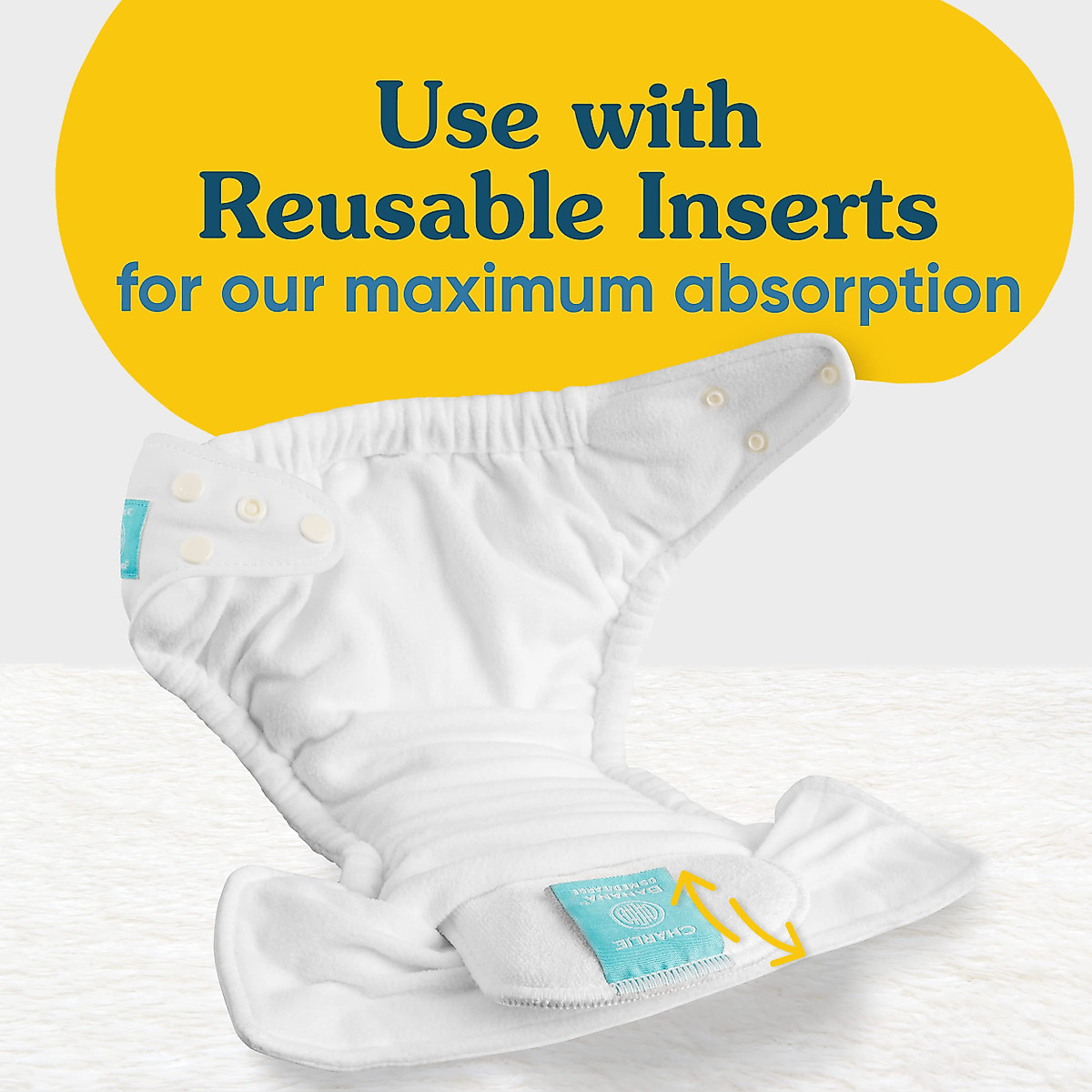 Charlie Banana Baby Disposable Cloth Diaper Liners and Baby Wipes, Unscented, 100-Pack