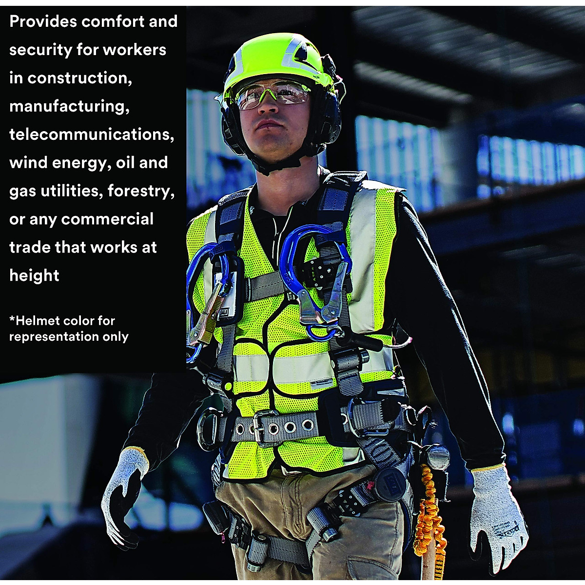 3M SecureFit Safety Helmet - Climbing Style Inspired Safety Helmet with 6 Point Suspension System, Vented, Black, X5012V-ANSI, for Construction, Heavy Infrastructure