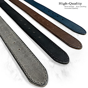 Antique Engraved Buckle Genuine Full Grain Leather Casual Jean Belt 1-1/2"(38mm) Wide (Gray, 36)