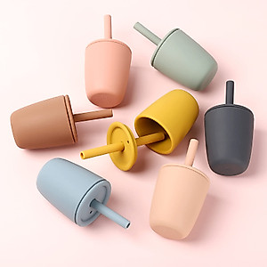 Socub Toddler Cup, Silicone Training Cup, Sprill proof Sippy Cup for Baby, BPA-Free, Unbreakable, 4oz, 6+ months, Power Rose