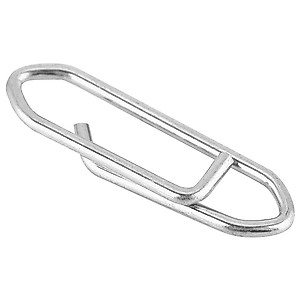 Demeras 100PCS Fishing Safety Snaps Stainless Steel Fishing Interlock Snaps Line Terminal Tackle Accessory for Outdoor Fishing(S)