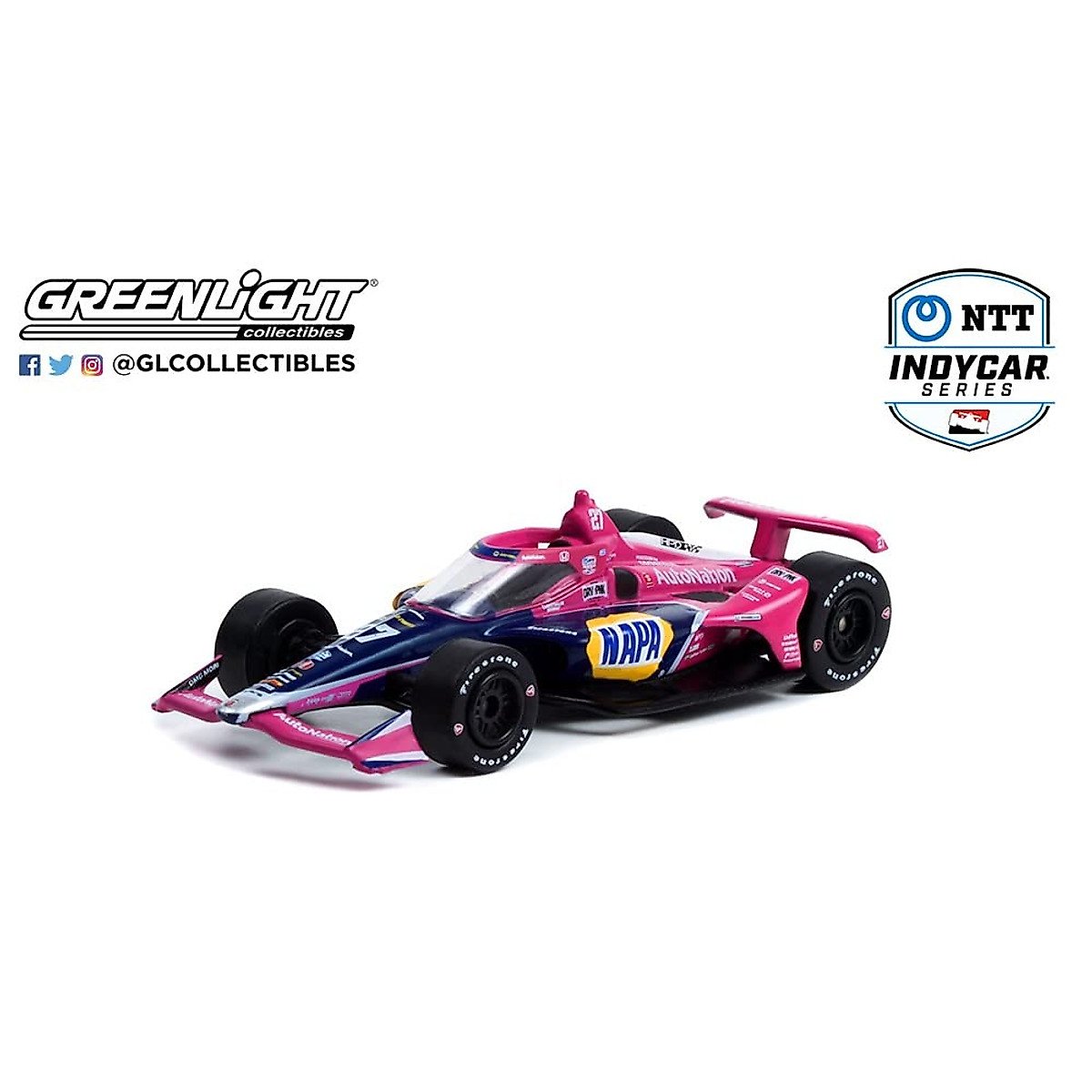 Greenlight 11535 2022 NTT IndyCar Series - #27 Alexander Rossi / Andretti Autosport, NAPA Auto Parts & AutoNation 1:64 Scale Indy 500