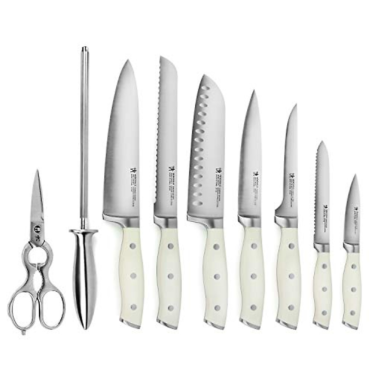 J.A. Henckels International 16 Piece Forged Accent Off-White Knife Block Set