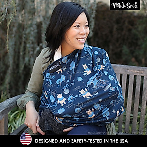 Milk Snob Original Disney 5-in-1 Cover, Winnie The Pooh, Added Privacy for Breastfeeding, Baby Car Seat, Carrier, Stroller, High Chair, Shopping Cart, Lounger Canopy - Newborn Essentials, Nursing Top