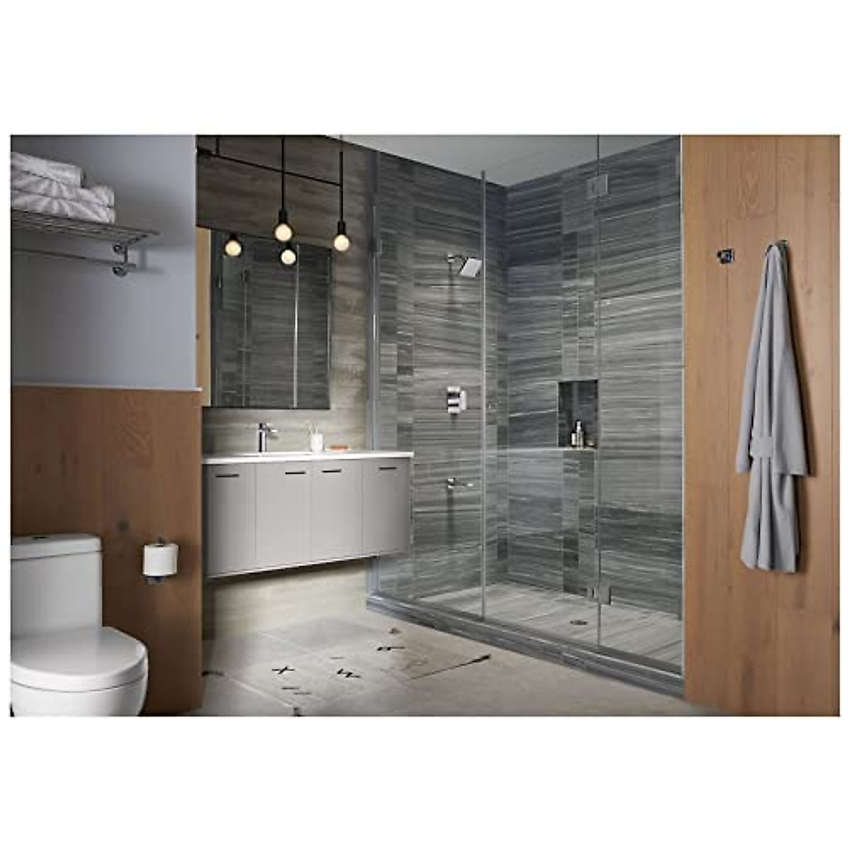 Kohler 23529-2MB Parallel Robe Hook, Vibrant Brushed Moderne Brass