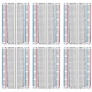 DEYUE breadboard Set Prototype Board - 6 PCS 400 Pin Solderless Board Kit for Raspberry pi and Arduino Project