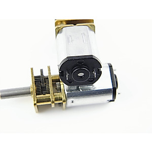 CHANCS N20 DC Gearbox Motor 12V 60RPM Shaft Length 10mm Speed Reduction Small Motor for Electronic Equipment 2PCS