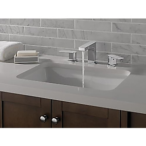 Peerless Xander Widespread Bathroom Faucet Chrome, Bathroom Faucet 3 Hole, Bathroom Sink Faucet, Drain Assembly, Chrome P3519LF
