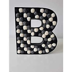 Handmade Crafts DIY Decorative Hollow Letter B, HOLLOWED LETTER BOX A-Z