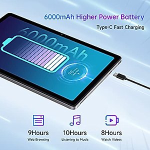 ALLDOCUBE 2K Tablet Android 12 iPlay 50 Pro 10.4'' Tablet, 8GB+128GB Storage, 4G LTE& 2.4/5GHz WiFi, Octa-Core CPU, 5MP+8MP Camera, 2000x1200 Screen Resolution, BT5.2, GPS (2TB Expand)