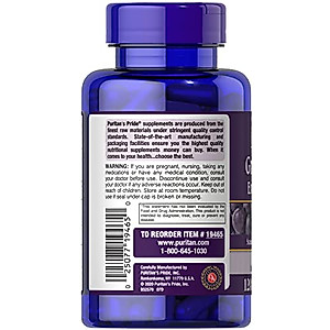 Puritans Pride Grapeseed Extract 200 Mg Capsules, 120 Count