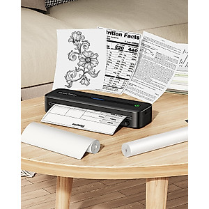 US Letter Thermal Paper - 8.5” x 11” Quick-Dry Letter Paper, Compatible with Phomemo M08F-Letter M832 M831 M833 M834 M835 Q301 Q302 & Brother-Letter Thermal Printer for Documents Contracts, 200 Sheets