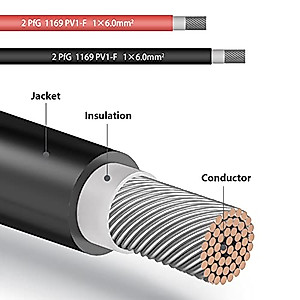 Lumopal Solar Connector to DC 5.5 * 2.1MM Adapter Cable, 1.5M / 5FT with DC 5.5 * 2.5 MM/ 7.9 * 0.9MM to DC 5.5 * 2.1MM Converter Portable Power Station Heavy Duty Wire