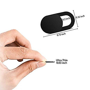 Privacy Camera Cover for Galaxy A50, A30, A20 - Security Blocker Webcam Closure Black Compatible with Samsung Galaxy A50/A30/A20 Phone Models