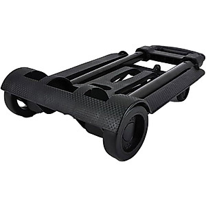 Platform Truck Platform Truck with 4 Wheels Flatbed Cart Metal Flat Handtruck 44cm *23.3cm Folding Push Cart Load 160lbs Moving Dolly Cart Reliable