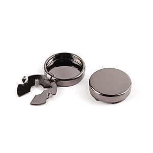 8 pieces button covers for mens shirts button cover cufflinks (black 8 pieces)