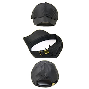 Adjustable Men and Women Sun Hat Breathable Short Brim Baseball Cap