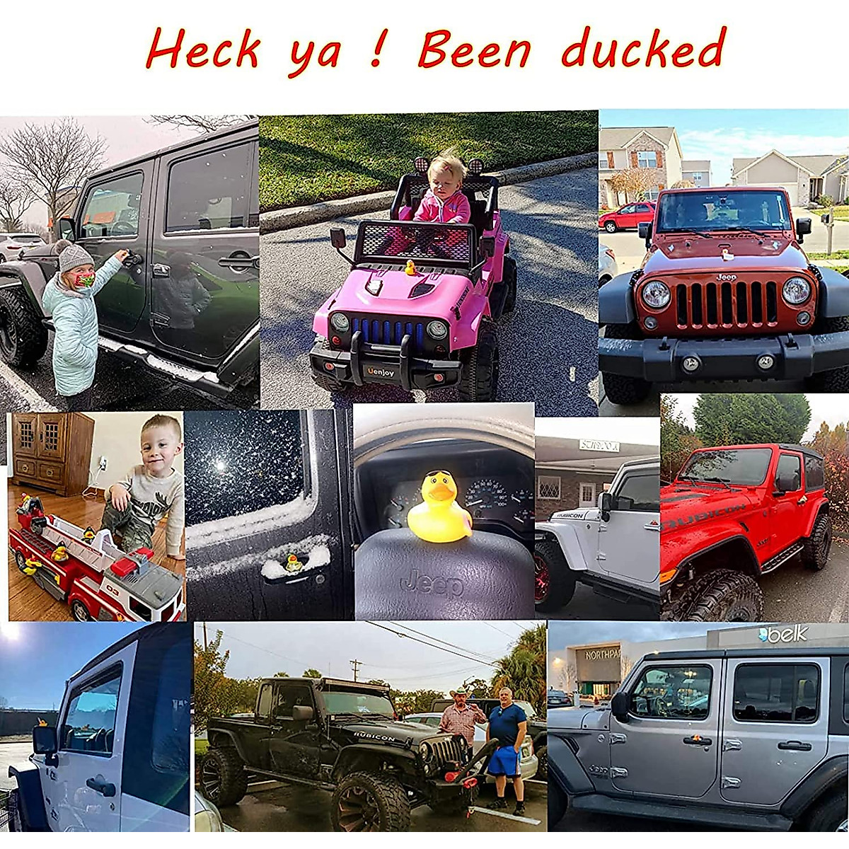 Fight Together 100 Pack Rubber Duck for Jeep Bath Toy Assortment - Bulk Floater Duck for Kids - Baby Showers Accessories - Party Favors, Birthdays, Bath Time, and More (50 Varieties)