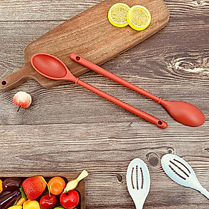 Generic Pack of 3 Fruit Salad Stirring Utensils Convenient Plastic Fruit Salad Spoons Utensils for Cooking and Dining, normal, White