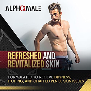 AlphaMale Penile Health Cream - Premium Penile Moisturizing Cream - Advanced Penile Moisturizer Lotion for Overall Penile Care for Men (4oz)