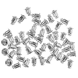 200 Pcs Earrings Earplugs Earring Backs for Studs Earring Backs for Kids Metal Earring Backs Heavy Earring Support Backs Earring Parts Earring Accessories Pierced Earring Backs