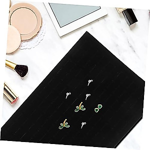 Cabilock 2pcs Jewelry Sponge Pad Earrings Showcase Trays Jewelry Drawer Inserts Earring Tray Inserts Jewelry Inserts Holder Jewelry Foam Inserts Ring Storage Liner Travel Mosaic Display Mat