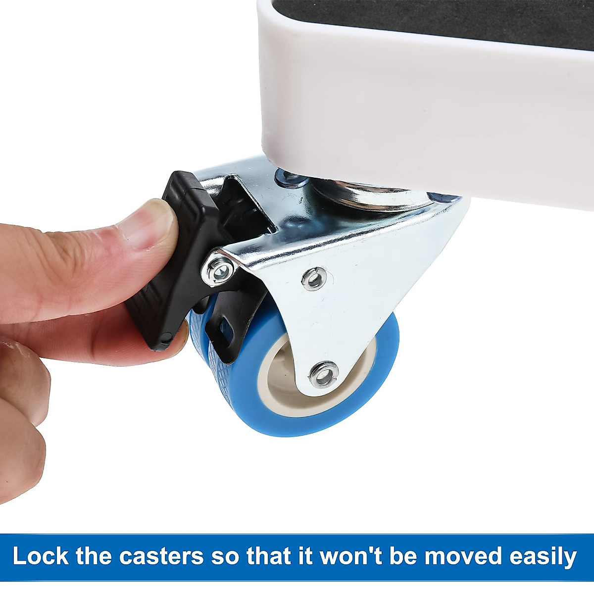 Potlimepan Adjustable Refrigerator Stand, Multi-Functional Furniture Dolly Roller Base for Washing Machine and Dryer