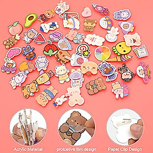 Cute Pins for Backpacks,50 Pcs Kawaii Acrylic Pins, Aesthetic for Girl's Bags,Hoodies,Hats,Jackets Decorative Clothing Bags Jackets Hat Backpacks Bag Accessories