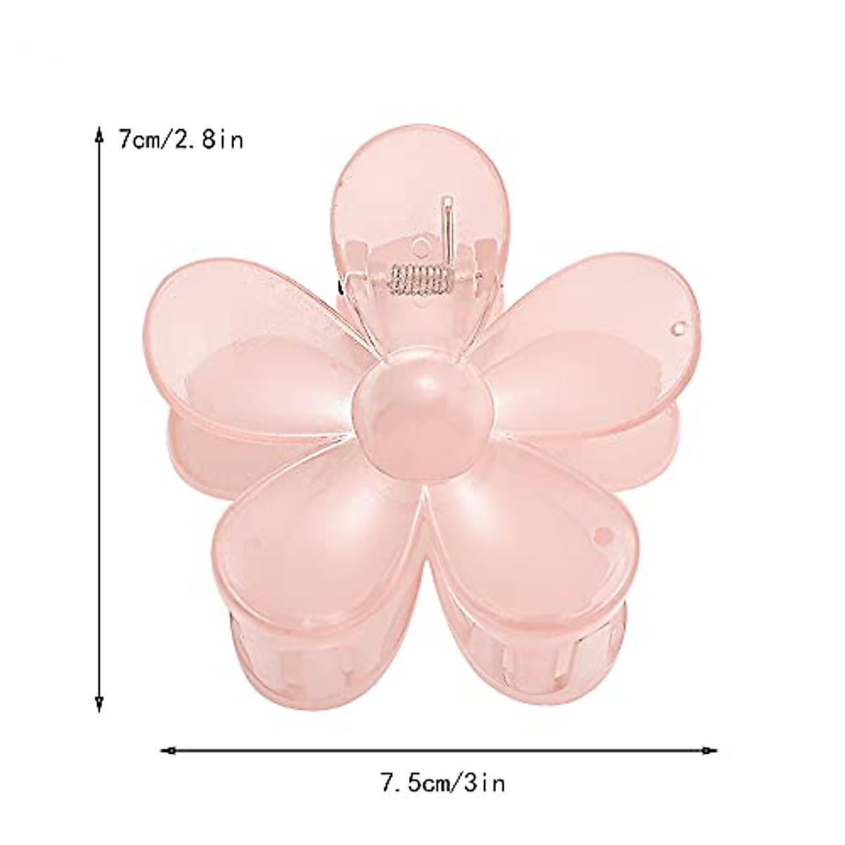 TODEROY 6 PCS Big Hair Claw Clips Matte Flower Hair Clips Non-Slip Cute Hair Catch Barrettes Plastic Jaw Clamps for Thin Thick Hair Hair Acrylic Accessories for Women Girls 6 Colors