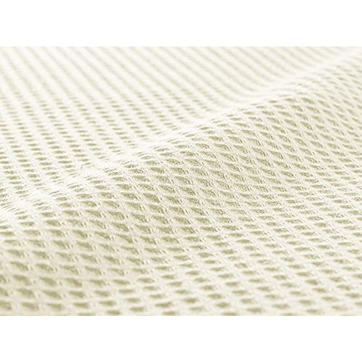 WOHNWOHL (Cream Throw Blanket I 100% Cotton I (60' x 80') Lightweight Waffle Pique Material I Square Airy Sofa Blanket I Easy-Care Summer and Fall Blanket for Every Room I Color: Cream