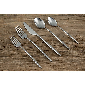 Cambridge Silversmiths Gaze Mirror 20 Piece Flatware Set, Service for 4, silver