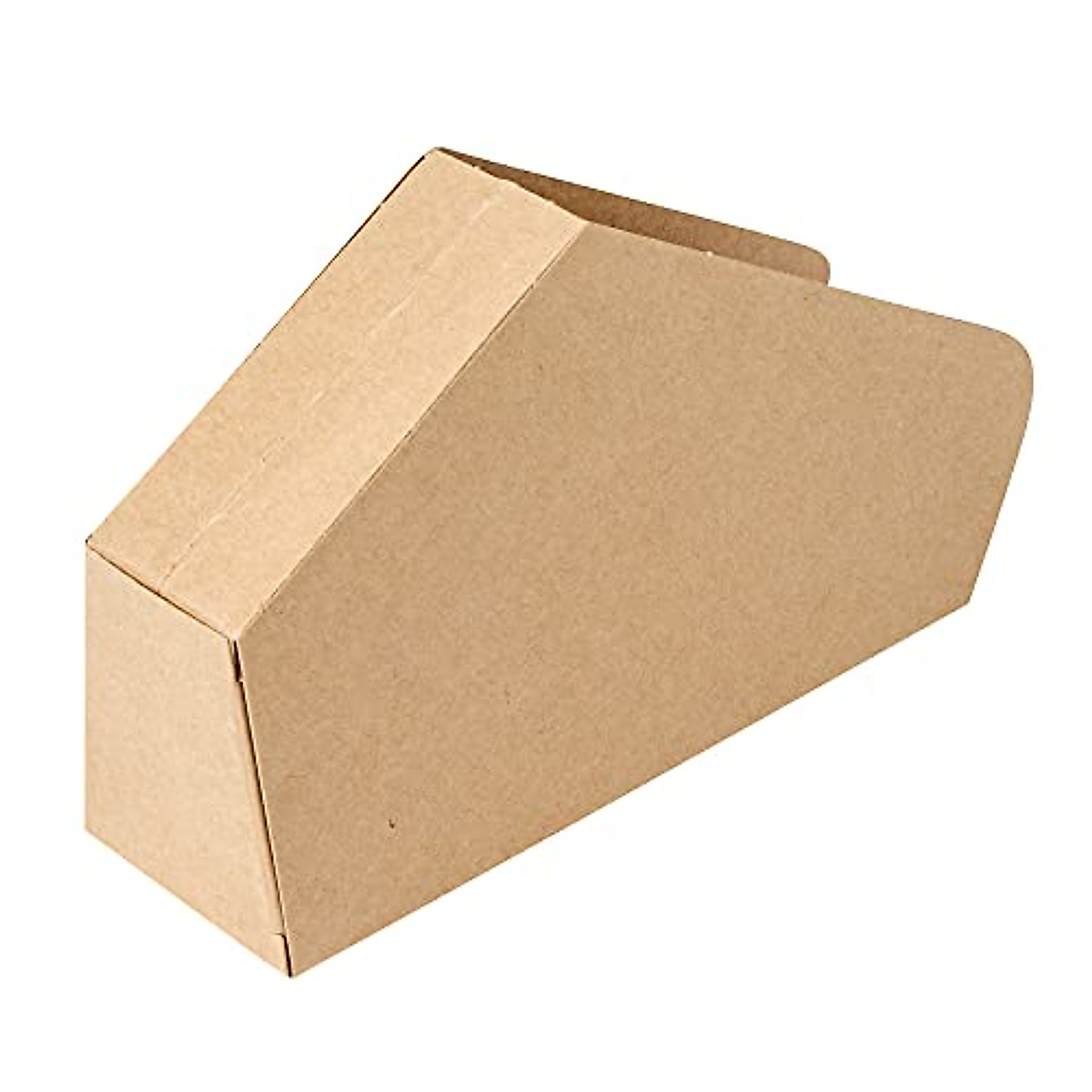 Restaurantware Bio Tek 6 .25 x 2 x 3.75 Inch Single Taco Holder 200 Greaseproof Stand Up Taco Holder - Large Self-Standing Kraft Paper Paper Taco Holder Freezable