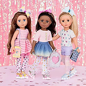 Glitter Girls - Bluebell 14-inch Poseable Fashion Doll - Dolls for Girls Age 3 & Up,Pink, Brown, Silver, Blue