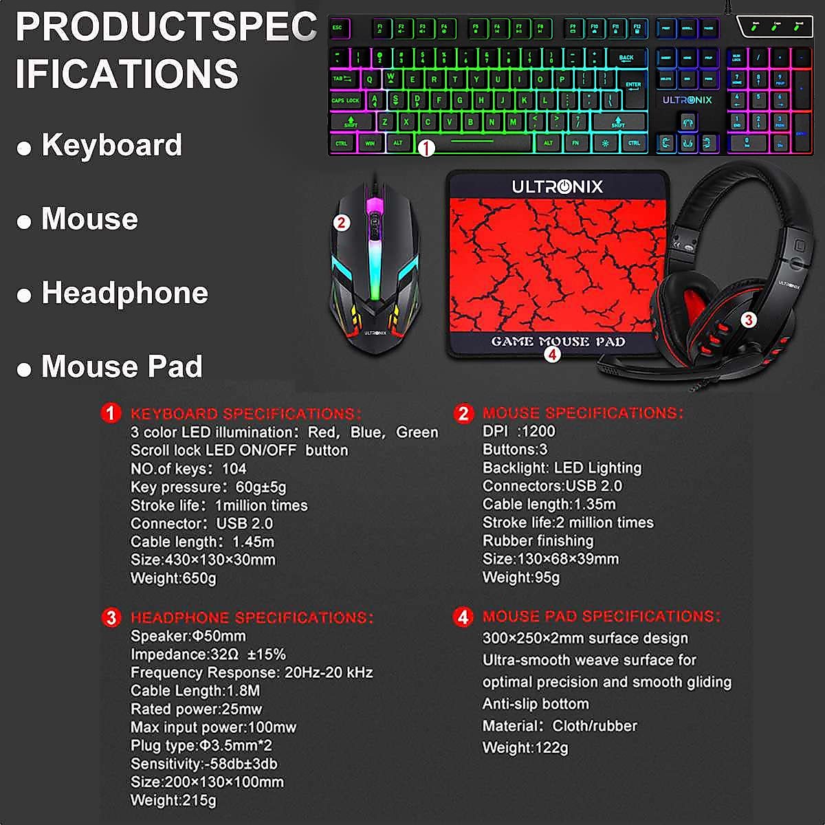 Gaming 800 G3 Computer Desktop PC, Intel Core i7-7700, 32GB RAM, 1TB M.2 SSD (Super Fast Computer), 2TB HDD, GT1030 2GB Graphic KB & M, WiFi, Windows 10 Pro (Renewed)