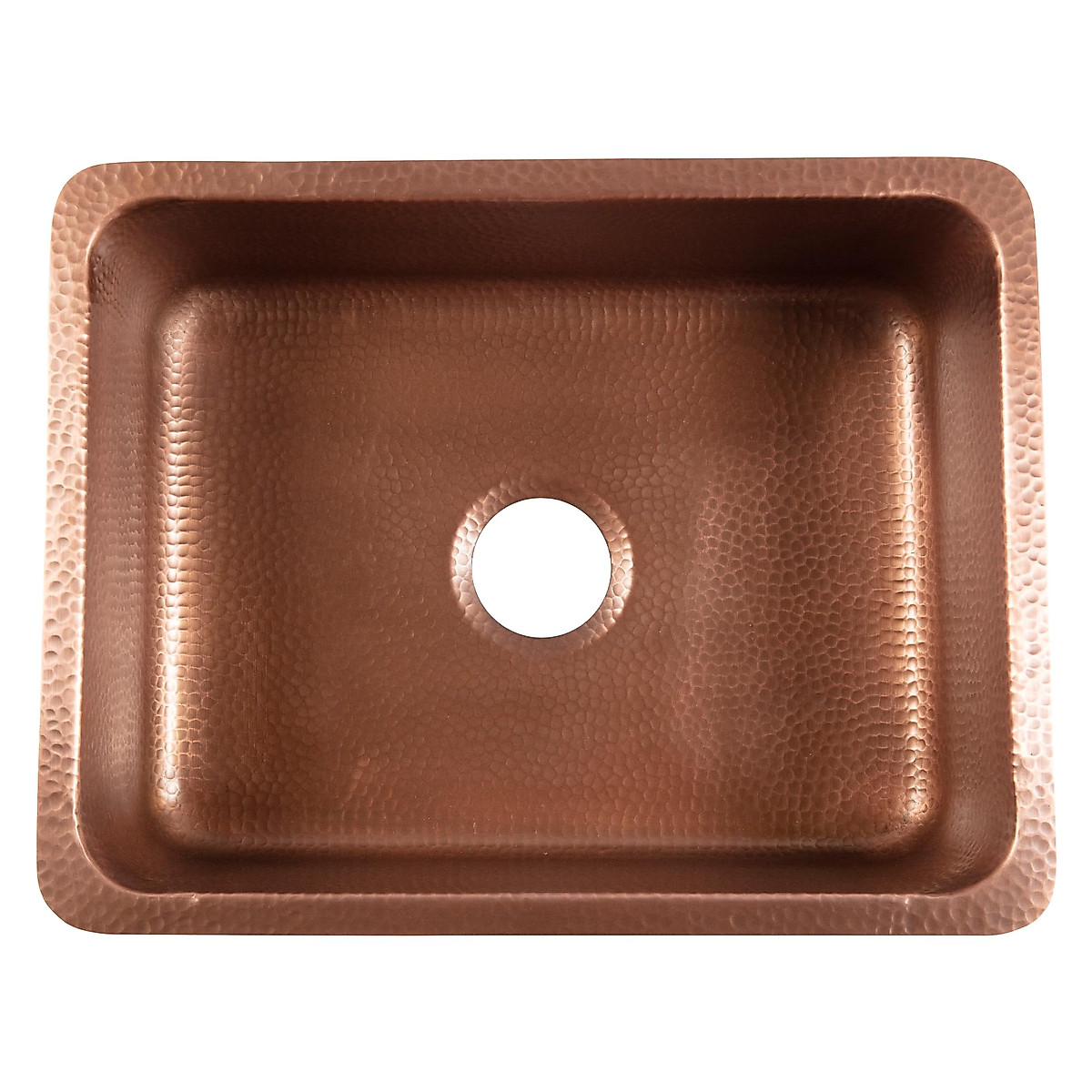 Sinkology Orwell Copper 23" Single Bowl Undermount Kitchen Sink Kit with Bottom Grid and Drains