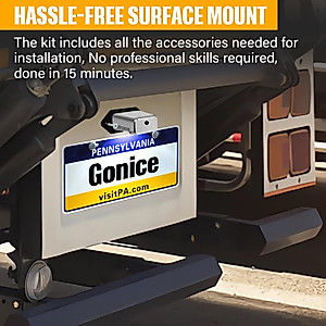 Gonice Super-Bright LED License Plate Light - 6-SMD Universal Fit for Truck Trailer Van RV SUV Boat - Under Hood Light - DOT Compliant, 12V-24V DC Waterproof