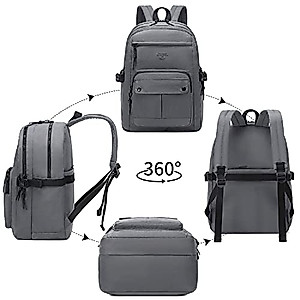 Vendra Moka Waterproof Laptop Backpack Purse for Women and Men, Hiking Travel Backpack