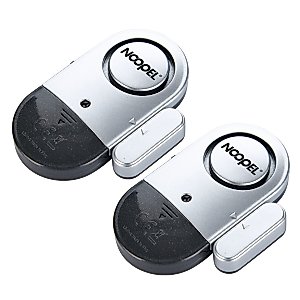 Door Window Alarm 2 Pack Noopel Home Security Sensor Burglar Anti-Theft 120DB Alarm with Batteries Included - DIY Easy to Install (2)