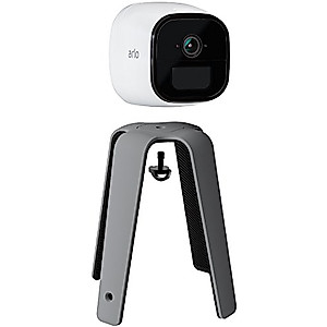 Arlo Adjustable Indoor/Outdoor Mount - Arlo Certified Accessory - Mount to Table, Wall or Ceiling, Works with Essential Spotlight, Pro 5S 2K, Pro 4, Pro 3, Ultra 2, Ultra, Go 2 Cameras, Black-VMA1000B