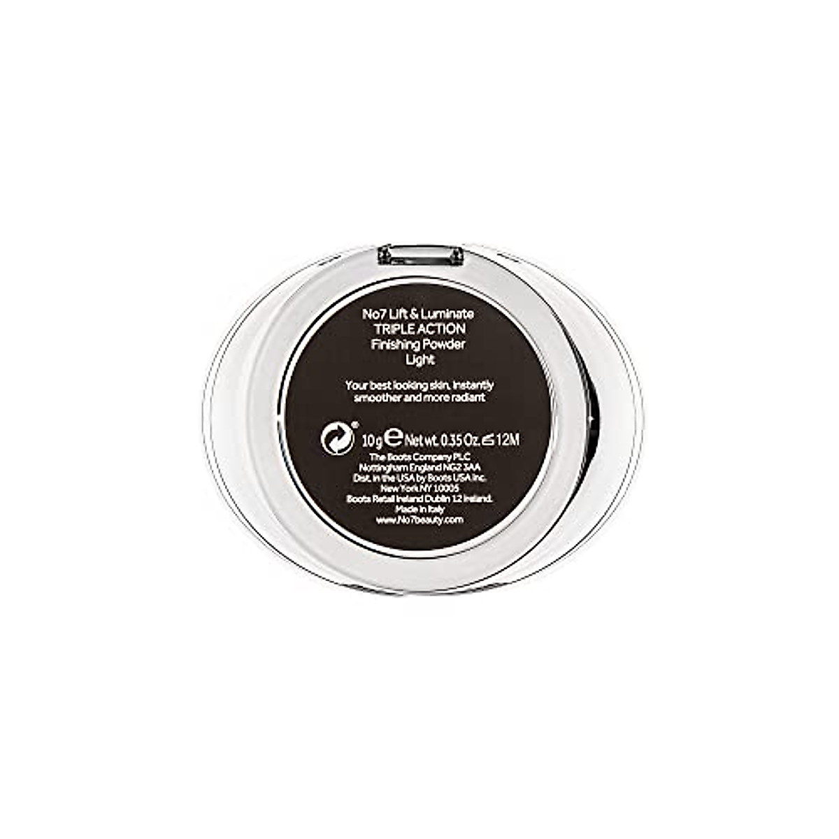 No7 Lift & Luminate Triple Action Powder - Light - Pressed Makeup Setting Powder for Face - Compact Setting Powder Reduces the Appearance of Fine Lines & Enhances Glow (10g)