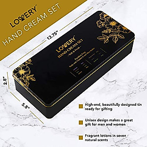 Birthday Gifts for Him, 7-Piece Hand Cream Gift Set for Men and Women, 30mL Tubes - Moisturizing Hand Lotion with Vitamin E and Shea Butter for Dry Hands - Luxury Lotion Gift Set for Holidays