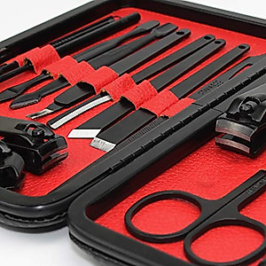 Manicure Set - WoneNice 19pcs Professional Nail Clipper Kit & Pedicure Kit with Case for Women and Men, Gift Ready
