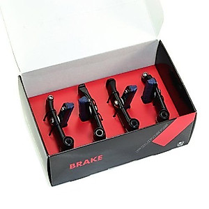 Fouriers BR-S005 Direct Mount Aero V-Brake Set, Front and Rear, for Giant Propel, Black, DS1100